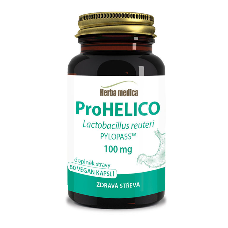 Herba medica ProHelico - Pylopass™, Lactobacillus reuteri, 100 mg, 60 ...